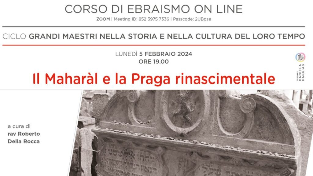 "Il Maharal e la Praga rinascimentale": la conferenza di Kesher di ...