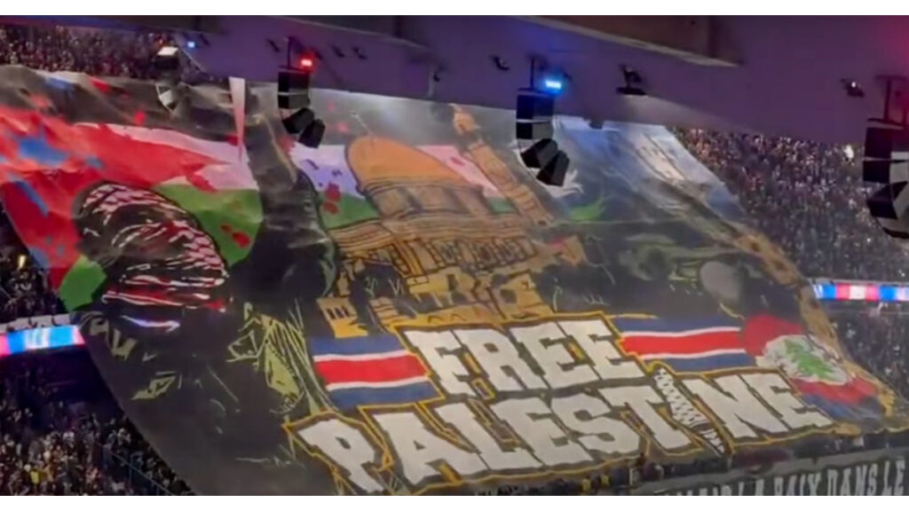 L'Uefa giudica “non offensivo” lo striscione “Free Palestine ...